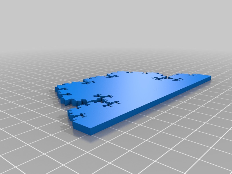 Customizable 2D Line Fractal by threonin | Download free STL model ...