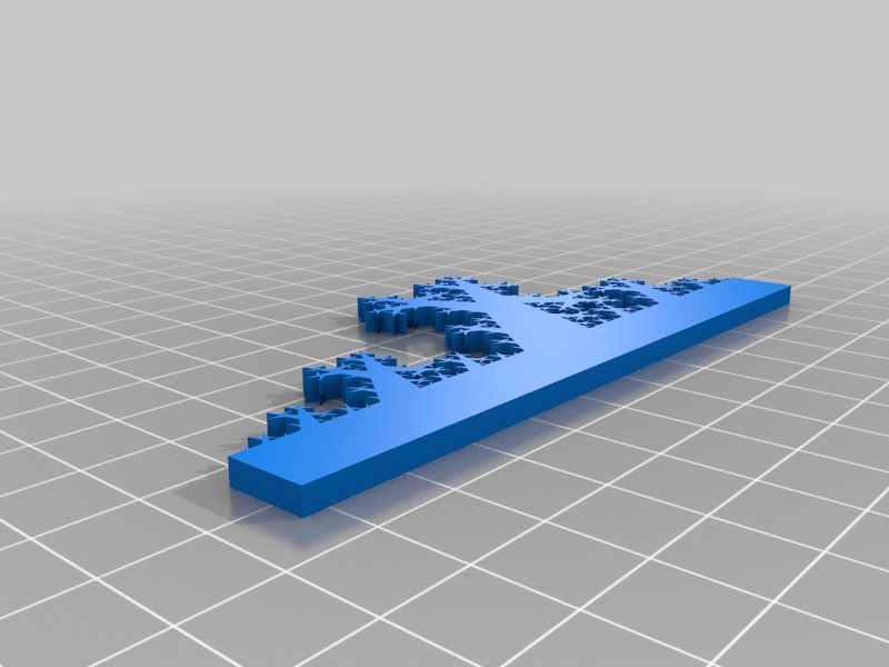 Customizable 2D Line Fractal by threonin | Download free STL model ...