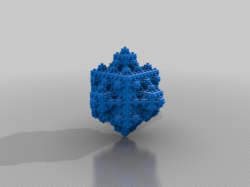 Infinite Cubic Fractal by threonin | Download free STL model ...