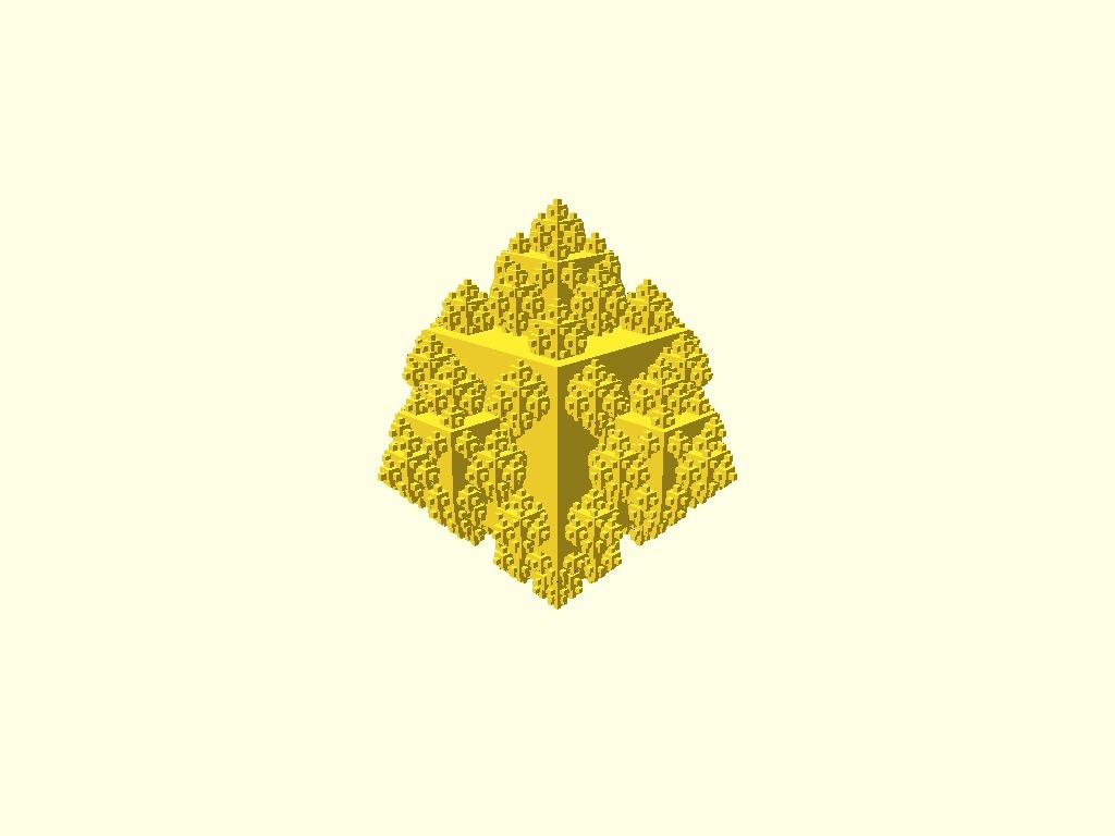 Cubic Fractal +4 by threonin | Download free STL model | Printables.com