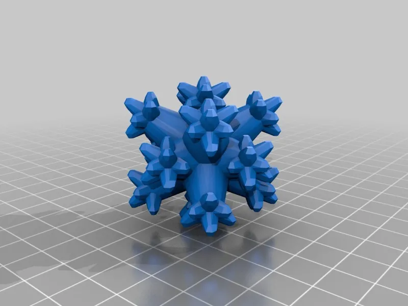 Cubic Fractal Sides&Edges rounded by threonin | Download free STL model ...