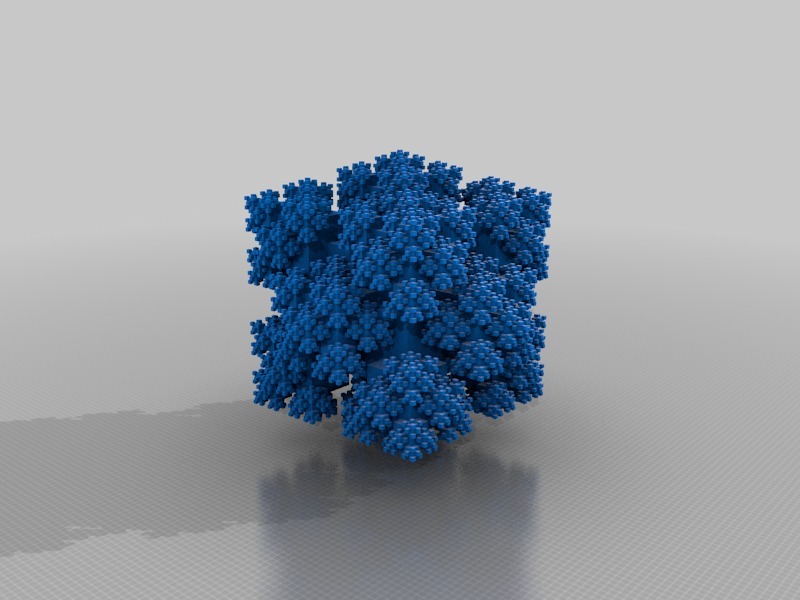Cubic Fractal Sides&Edges by threonin | Download free STL model ...