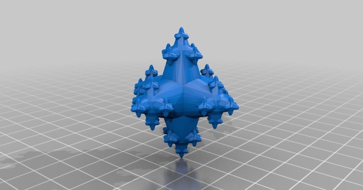Cubic Fractal rounded by threonin | Download free STL model ...