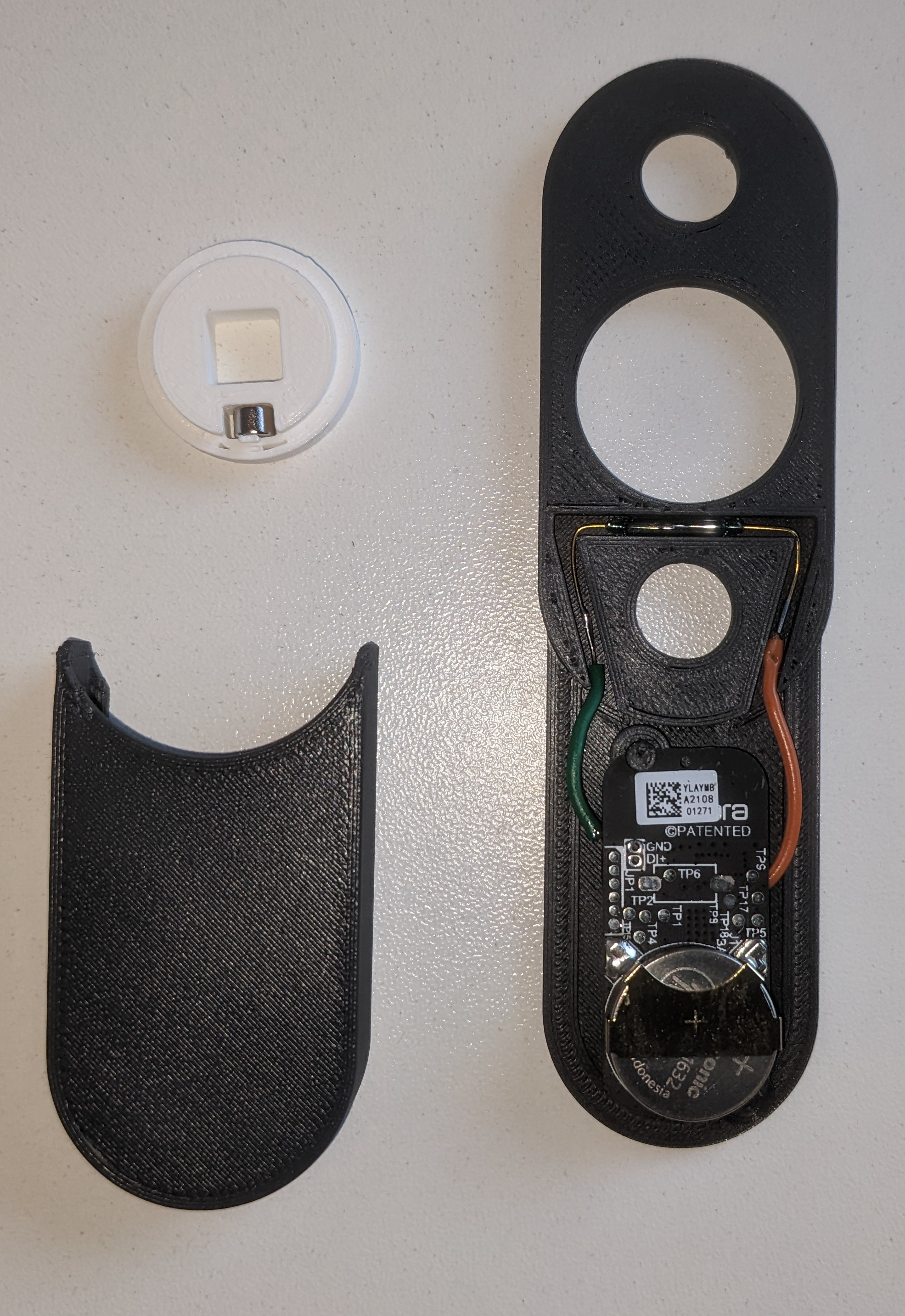 Window Handle Sensor using Aqara Door Sensor by Rho | Download free STL ...