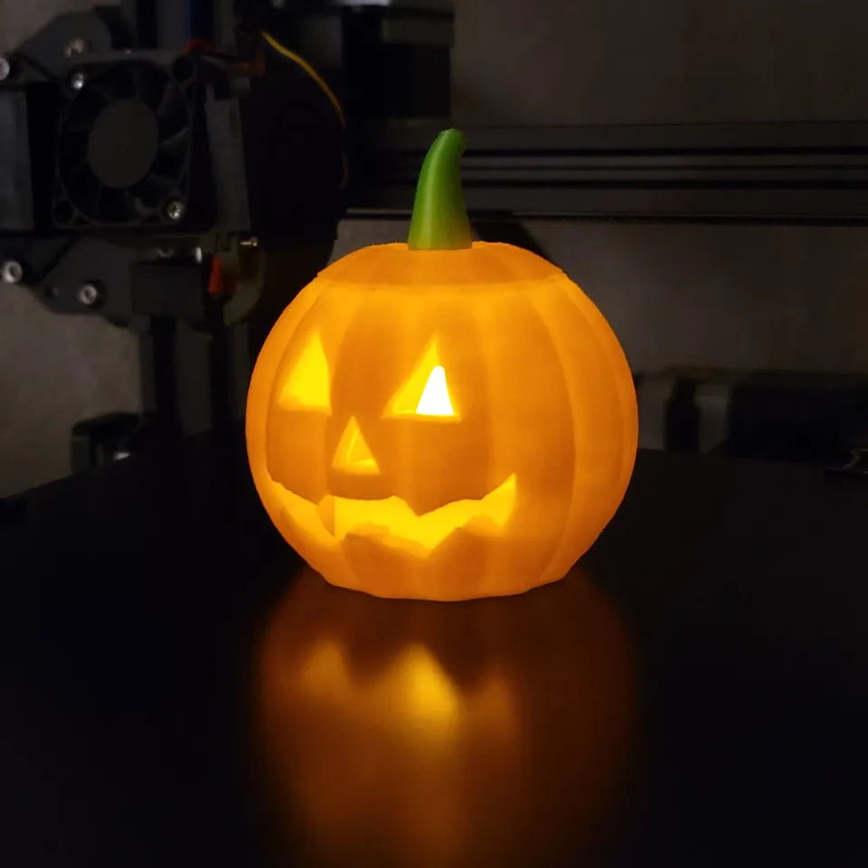 Happy Jack O'Lantern Tealight Pumpkin by sed6 | Download free STL model ...