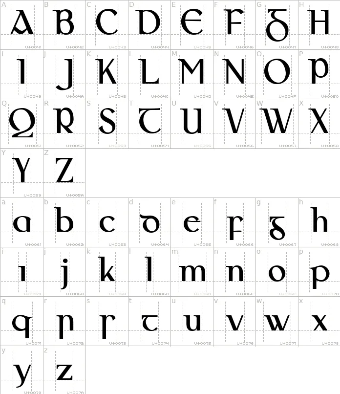 Litir Gaeilge (Irish Script/Font) by Aemun | Download free STL model ...