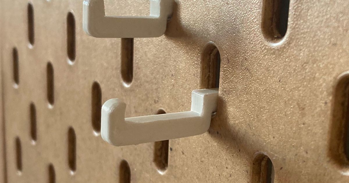 A different type of Skadis hook by Koprov | Download free STL model | Printables.com