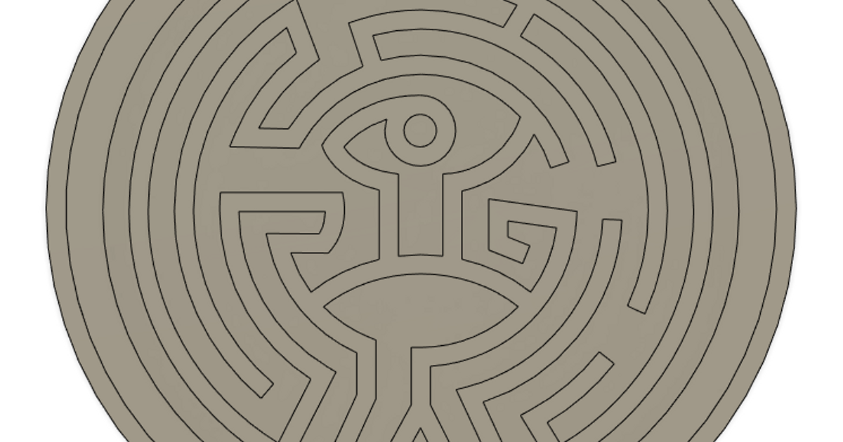 The West World Maze Coaster by Cornerstone 3D | Download free STL model | Printables.com