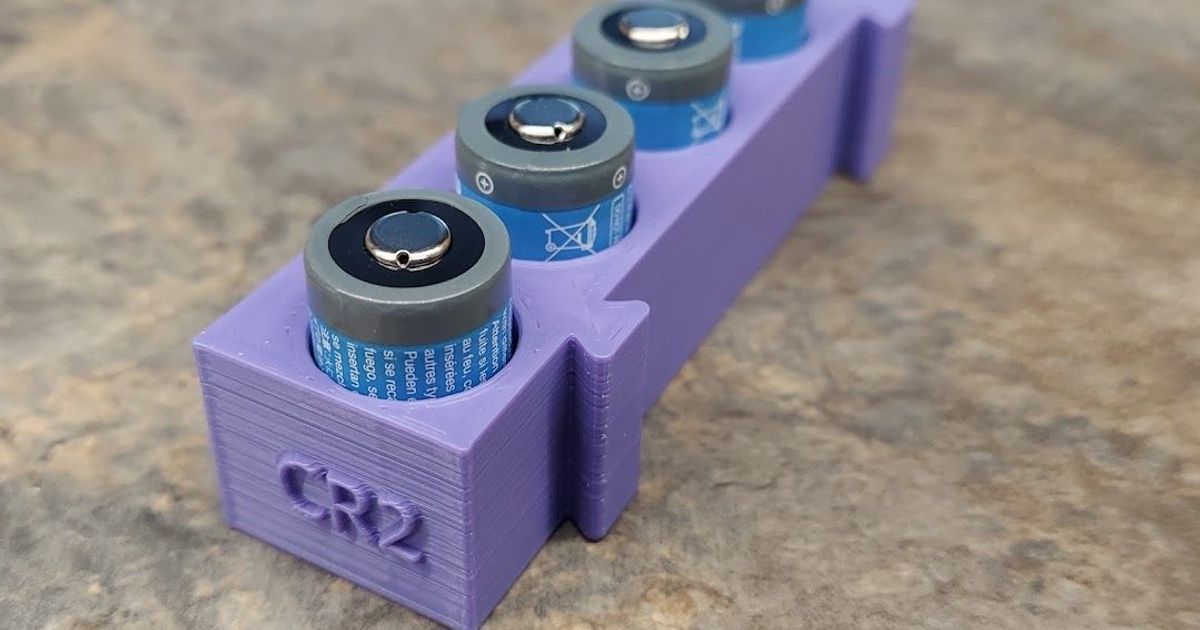 CR2 Module for Modular Battery Holder by ValleyGeek | Download free STL model | Printables.com