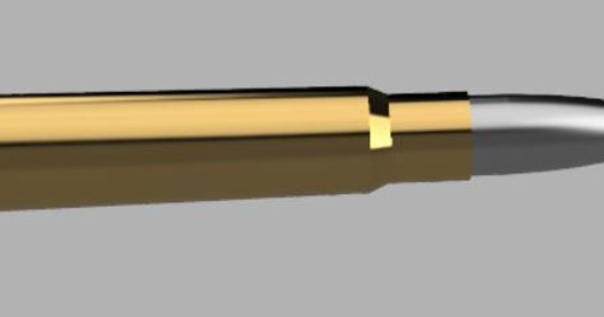 7.92 x 57 mauser round by pwmodder1027 | Download free STL model ...