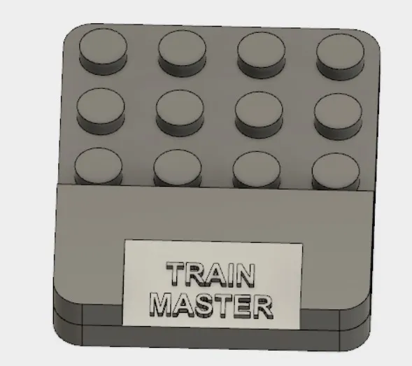 Jumbo Lego Base Name Plate by pwmodder1027 | Download free STL model ...