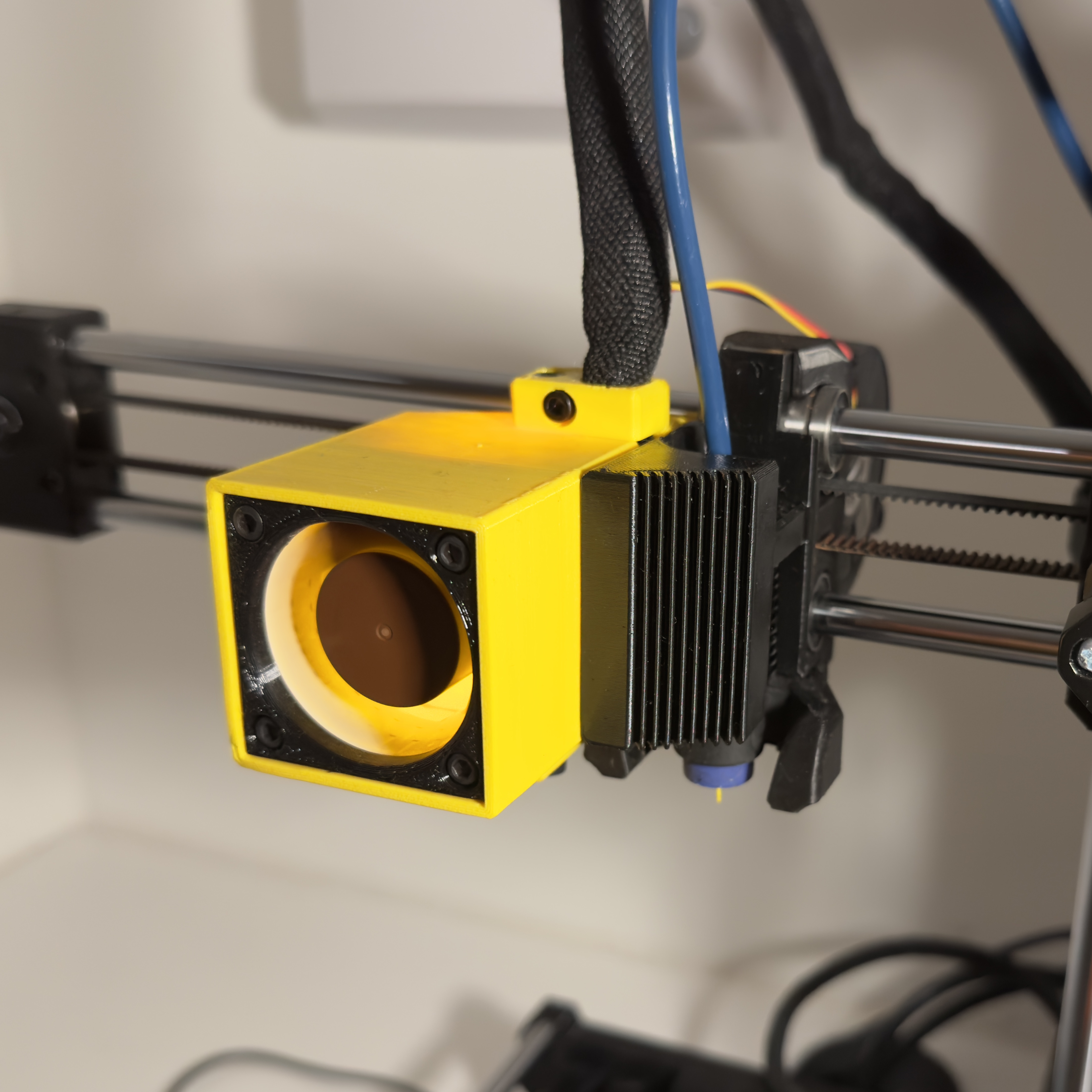 Prusa Mini E3D Revo Micro Mount and 20mm fan mount with backlit by ...