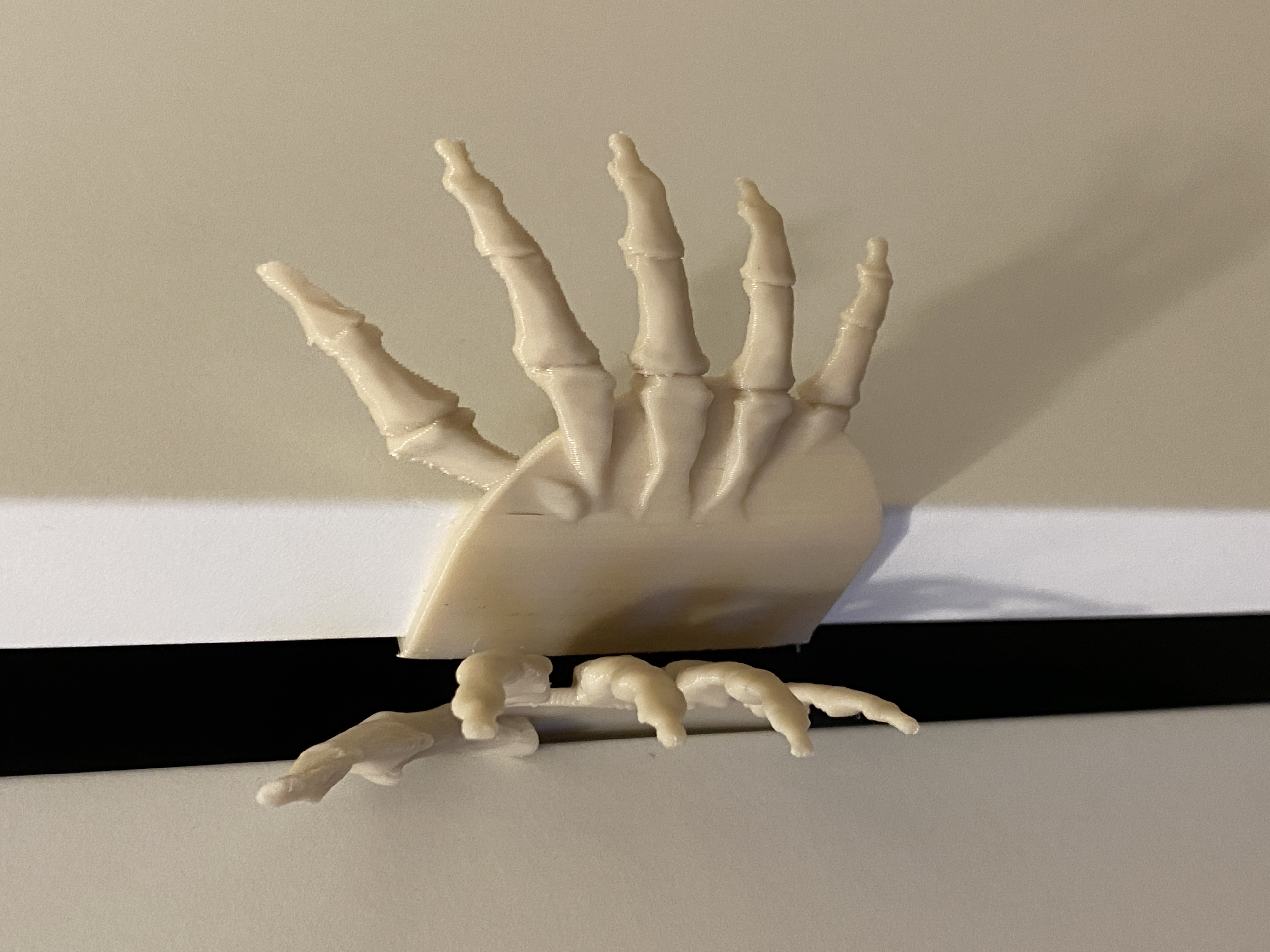 Skeleton Hands Door Handle by StickyRib | Download free STL model ...