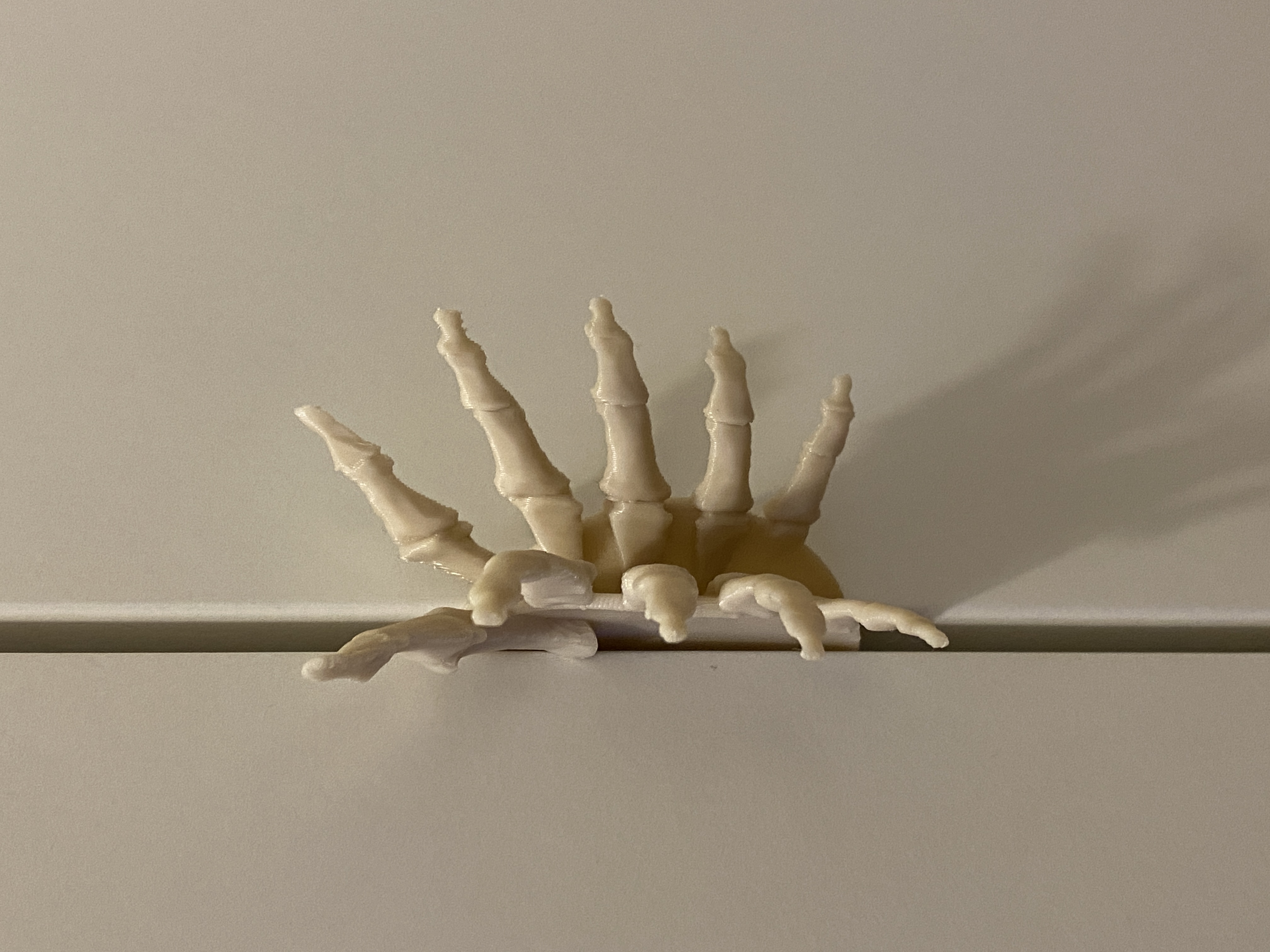 Skeleton Hands Door Handle by StickyRib | Download free STL model ...