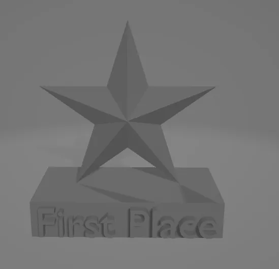 First Place Star Trophy by Hachoman | Download free STL model ...