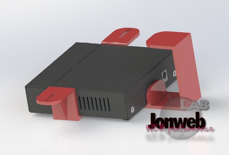 Under desk switch holder for GS305 5 ports Netgear by Jonweb | Download ...