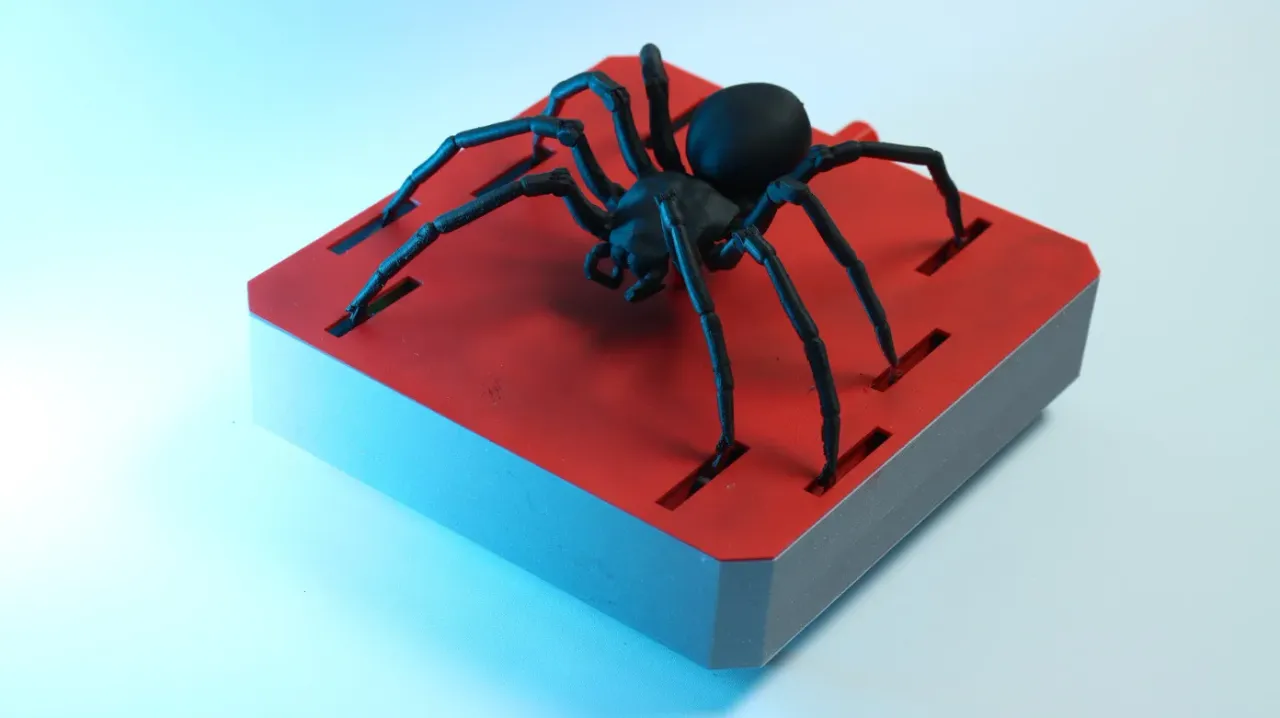 Creepy Spider Kinetic Sculpture by PrintChallenge | Download free STL ...