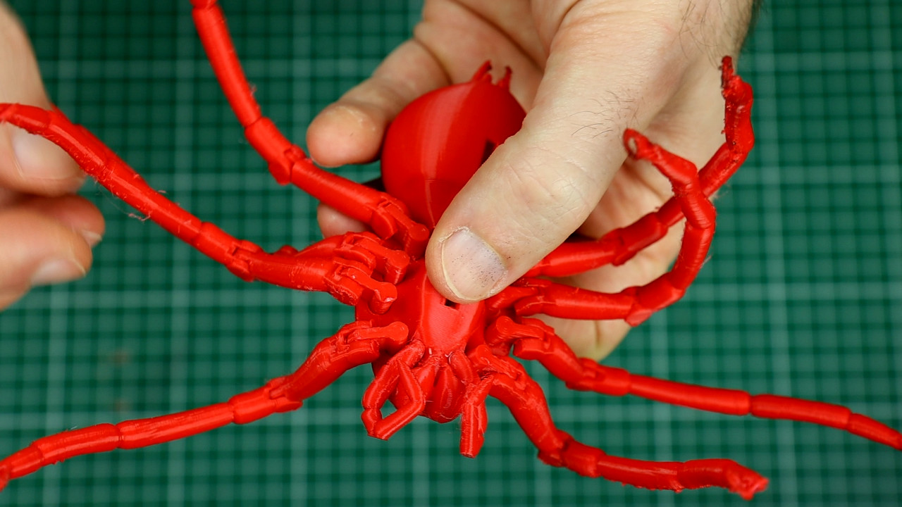 Creepy Spider Kinetic Sculpture by PrintChallenge | Download free STL ...