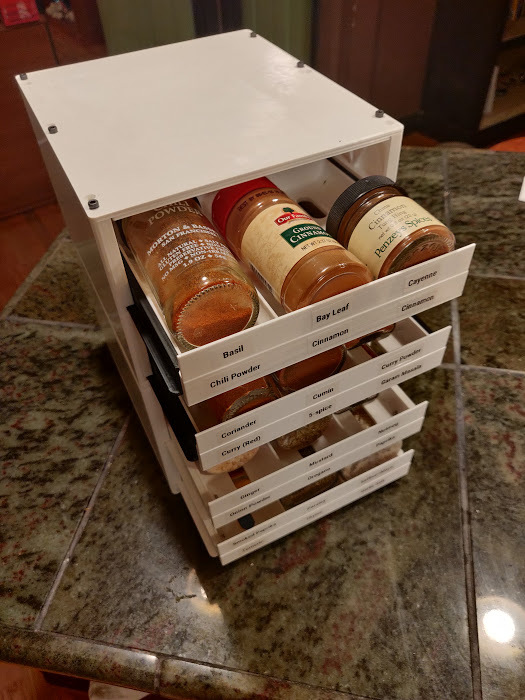 Spice Rack with Drawers (Stackable) by Quartinus | Download free STL ...