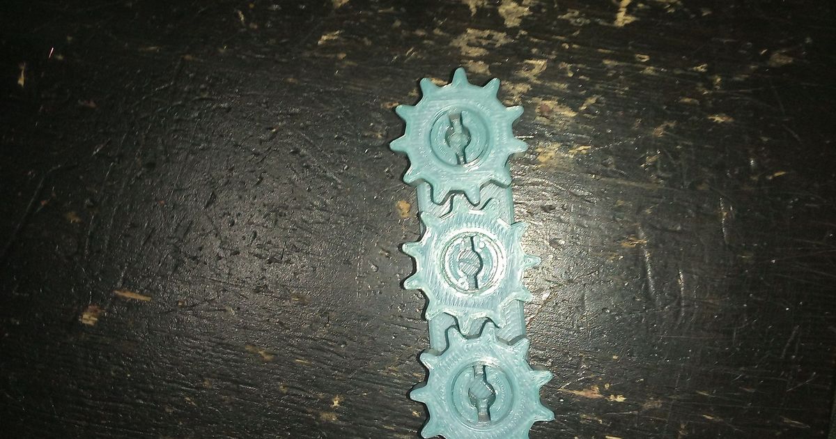 mini snap fit gear train by ninjanerdz | Download free STL model ...