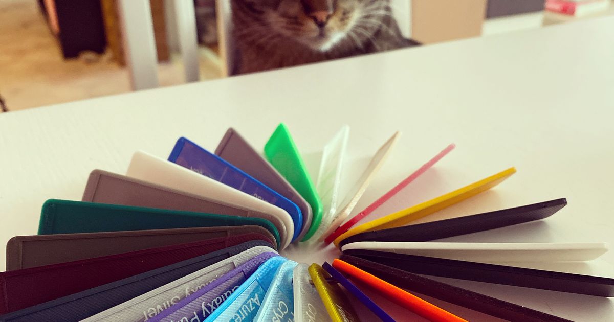 Filament Example Tag by argoroots | Download free STL model ...