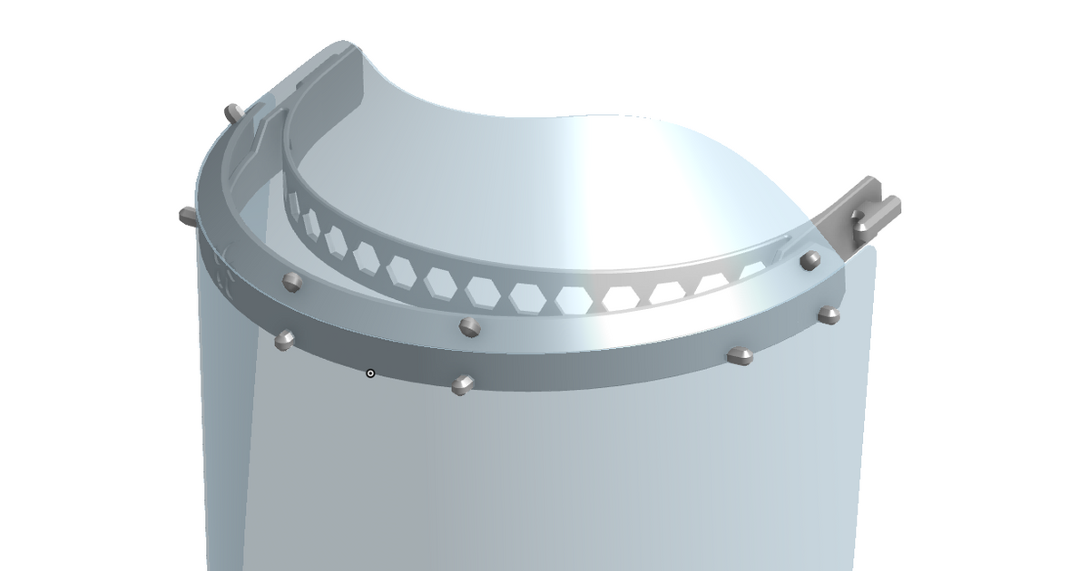 Face Shield with Top Cover by Jakub Geyer | Download free STL model ...