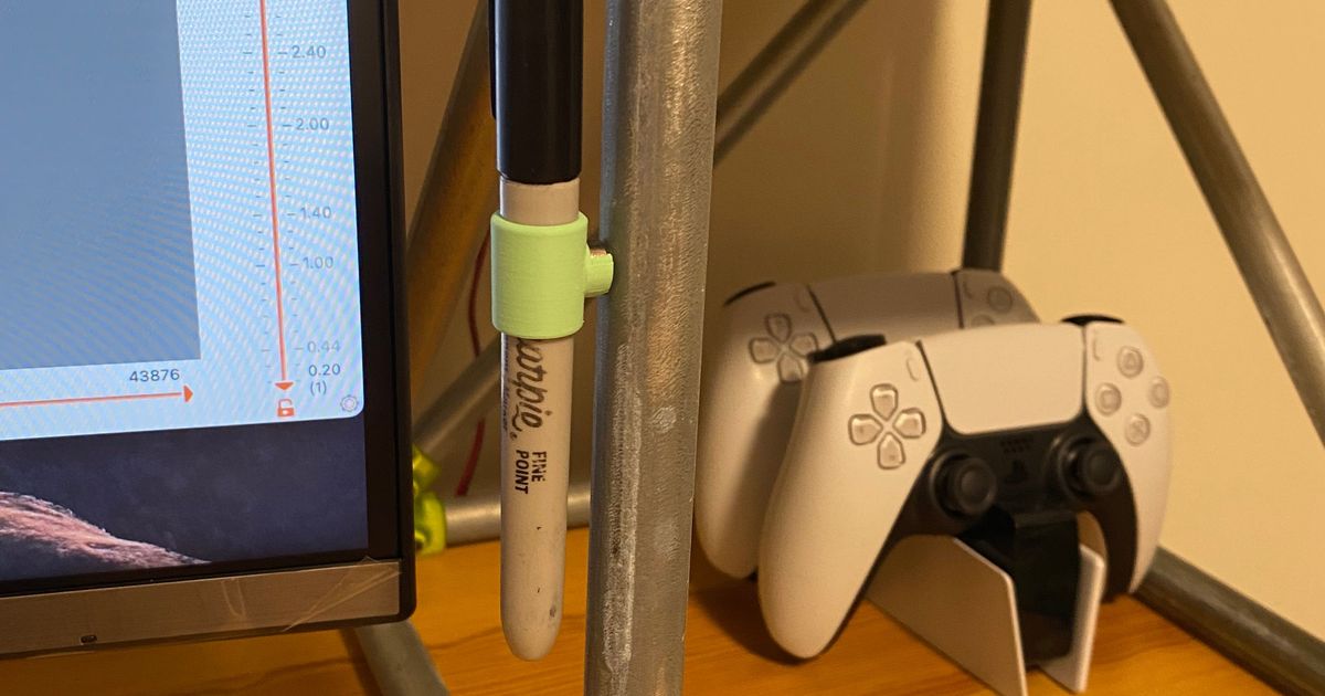 Magnetic Sharpie Holder by PRINTERPAUL | Download free STL model ...