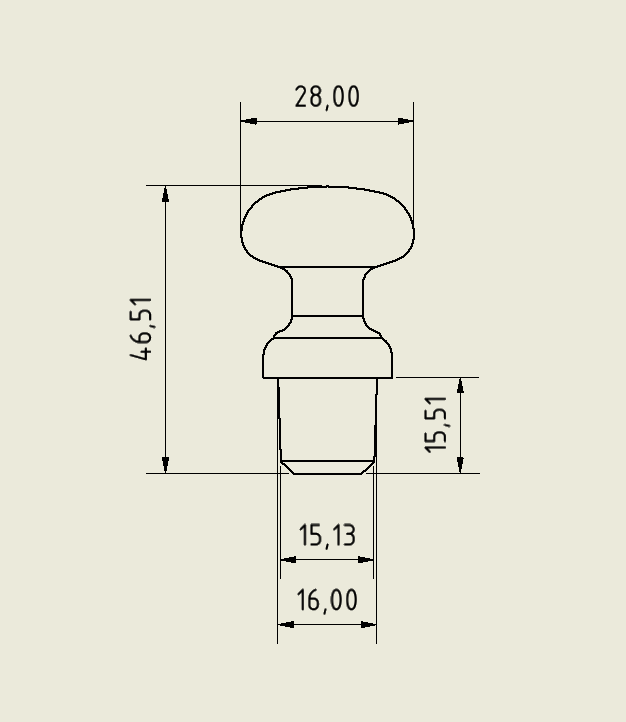 Cabinet Knob by Micha Hainz | Download free STL model | Printables.com