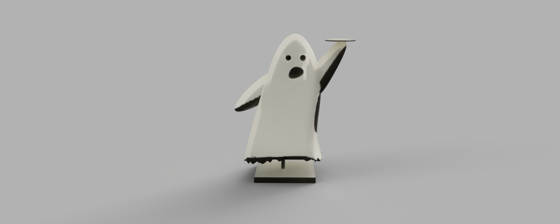 Classic ghost holding a plate by IkoJames | Download free STL model ...