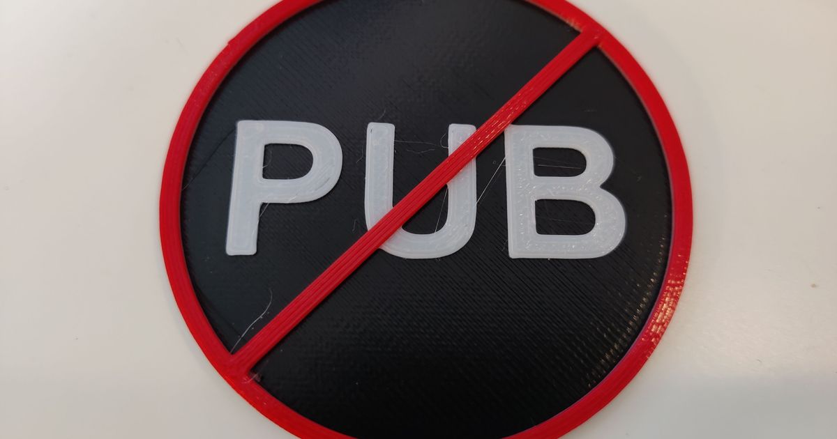 No ADS / No PUB badge by Mars1307 | Download free STL model ...