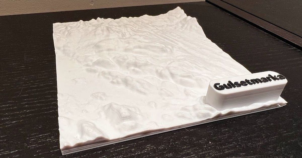 Gulsetmarka 3D-terrain model by Stensjag | Download free STL model ...