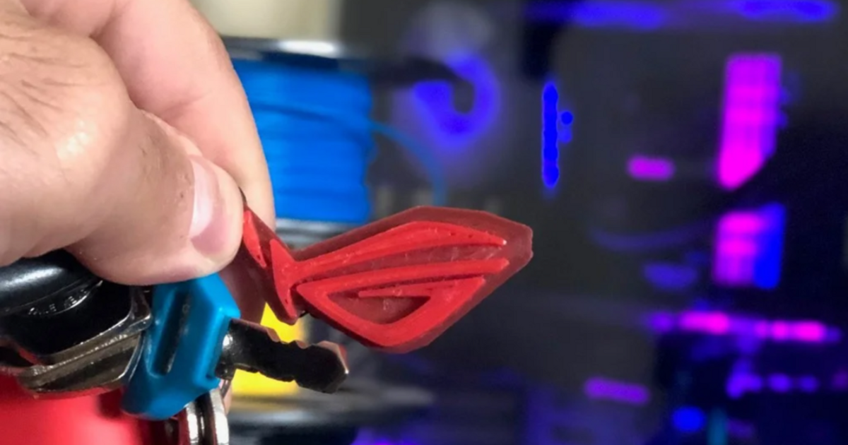 ROG Repuplic of Gamers keychain by 3wasAl | Download free STL model ...
