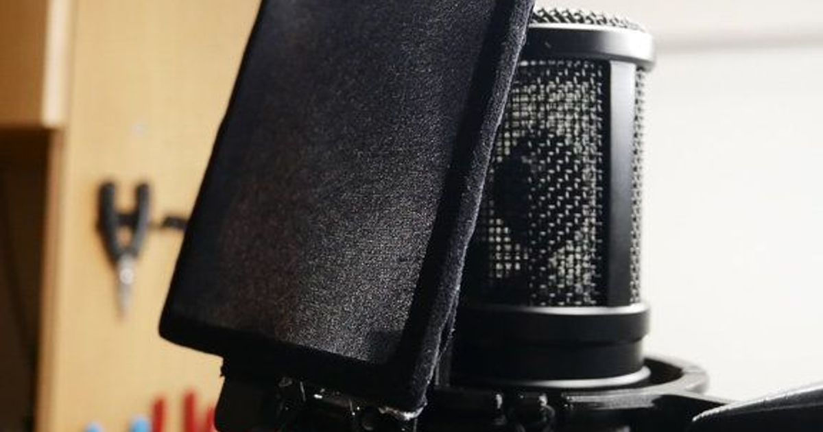 DNL Studio microphone shock mount & pop filter (supportless, GoPro ...