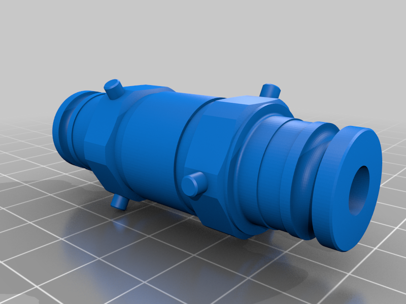 Pin Lock Liquid Line Coupler by tomohulk | Download free STL model ...