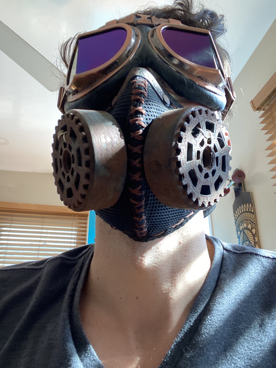 Steam Punk Gas Mask Filters by SD3D | Download free STL model ...
