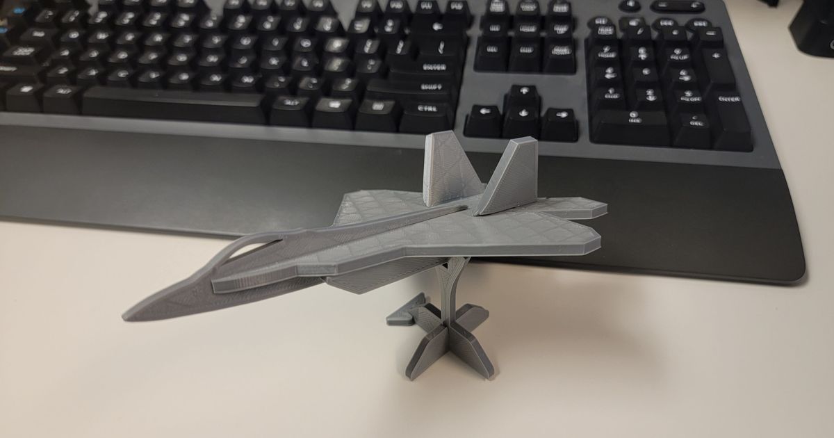 Simple Stand For F22 Kit card by JLCURTIS | Download free STL model ...