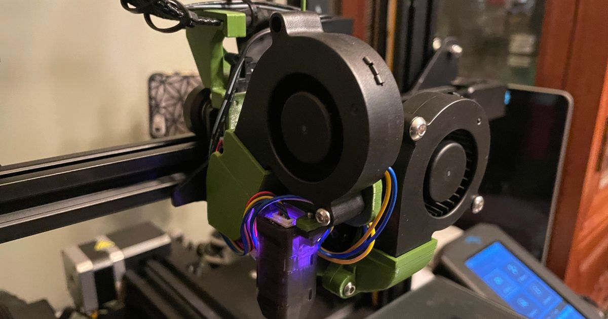 5015 Fan Shroud/mount for Sprite Extruder Pro (Heat Sink) by Kinematic Digit | Download free STL ...