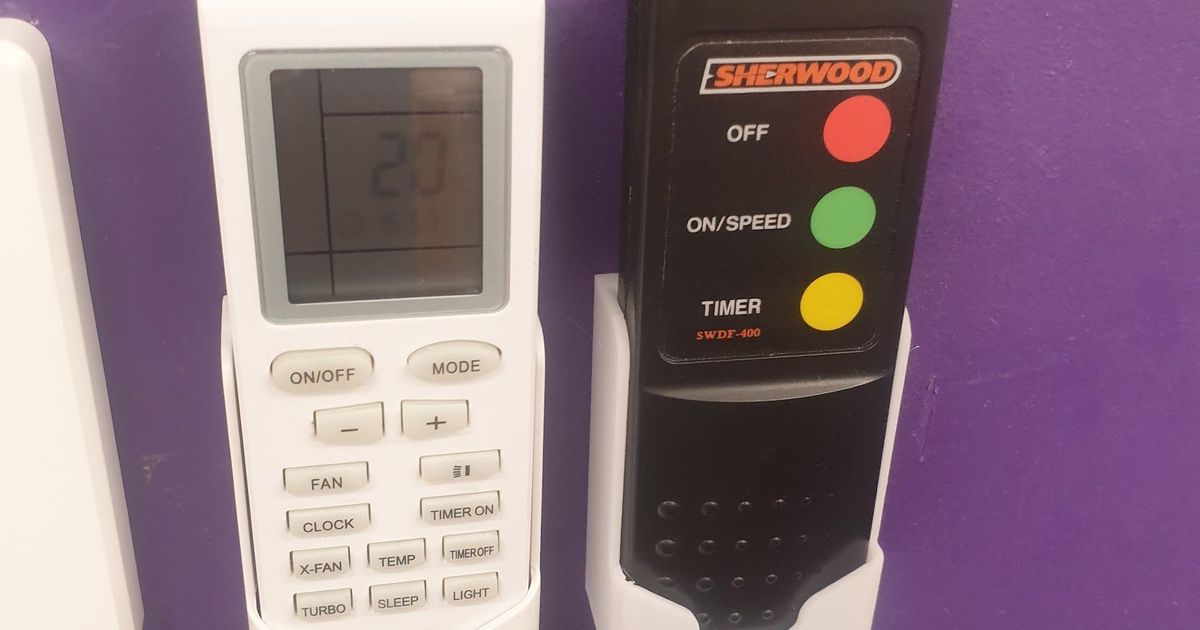 Remote Control Wall Holder by DamianG | Download free STL model ...