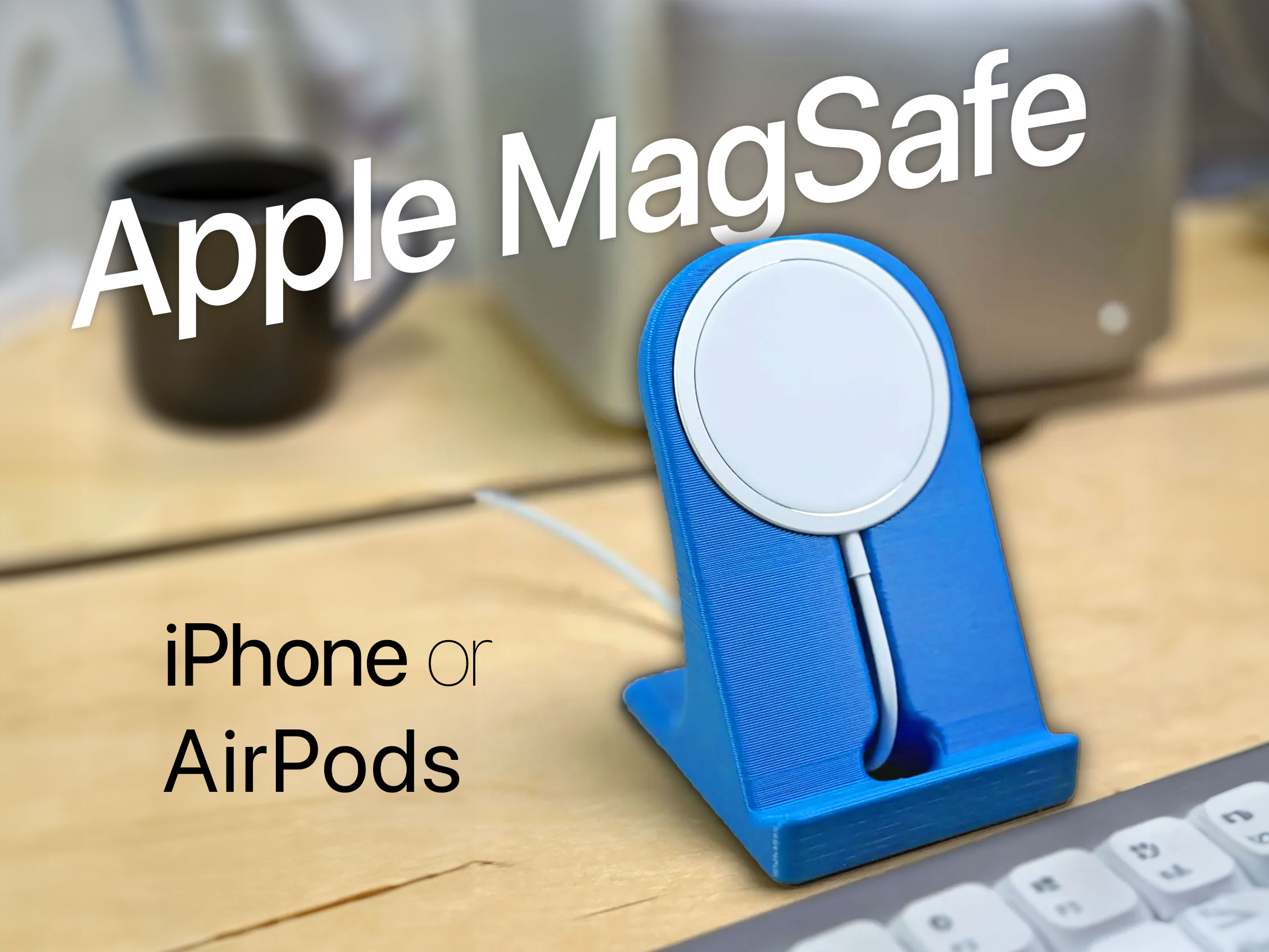 MagSafe iPhone and Airpod Stand by pcnc | Download free STL model ...