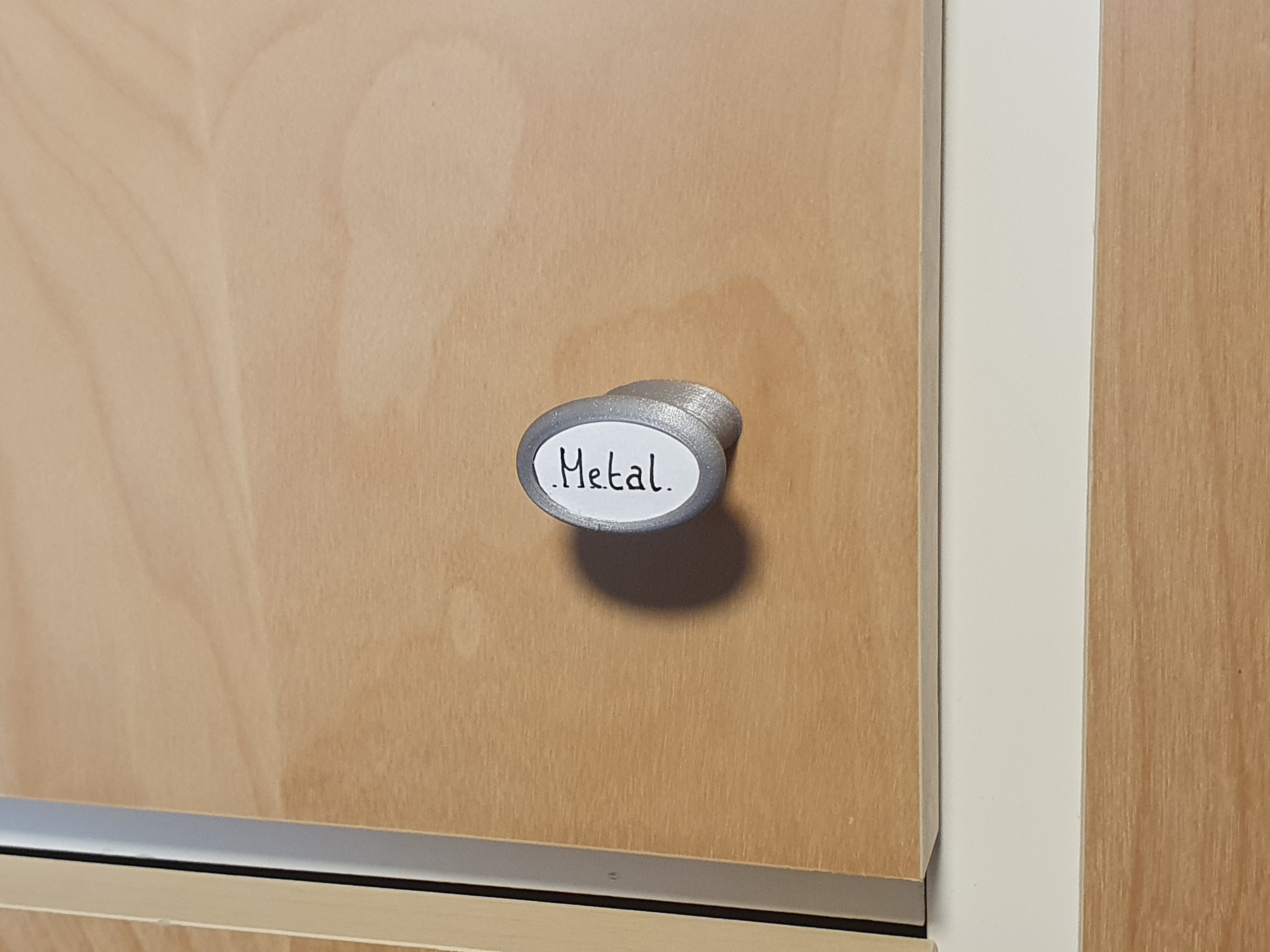 Knob with exchangable Paper Label by undoz | Download free STL model ...