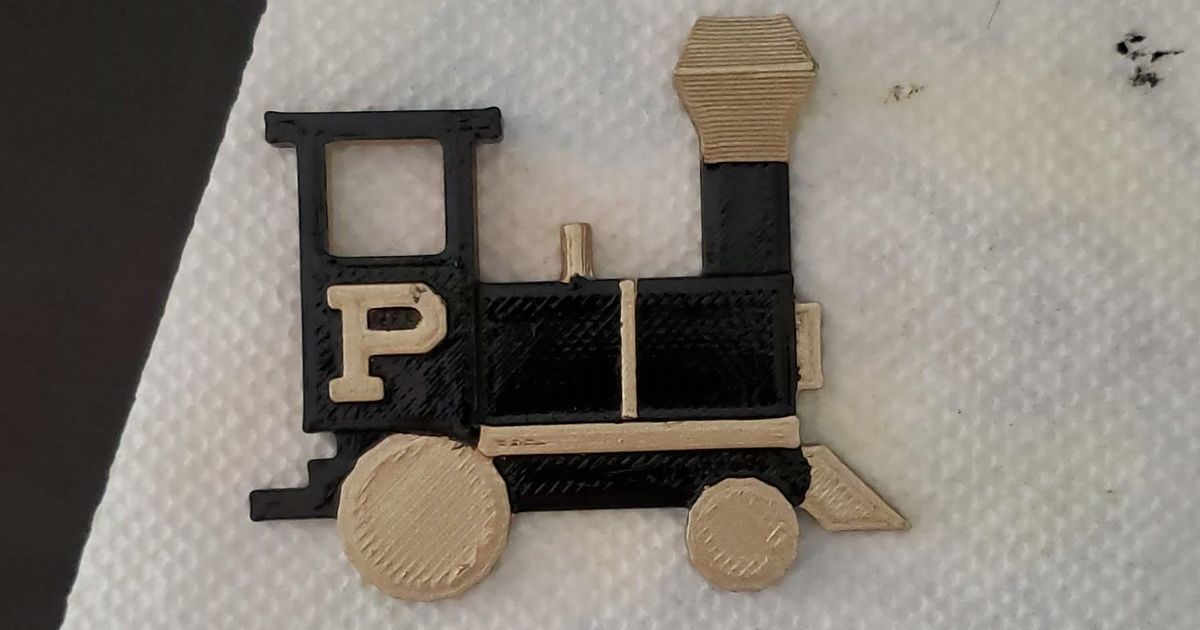 Purdue Train Christmas Ornament by Borgen Models | Download free STL ...