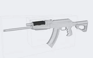 AK lower handguard by MFTuning | Download free STL model | Printables.com