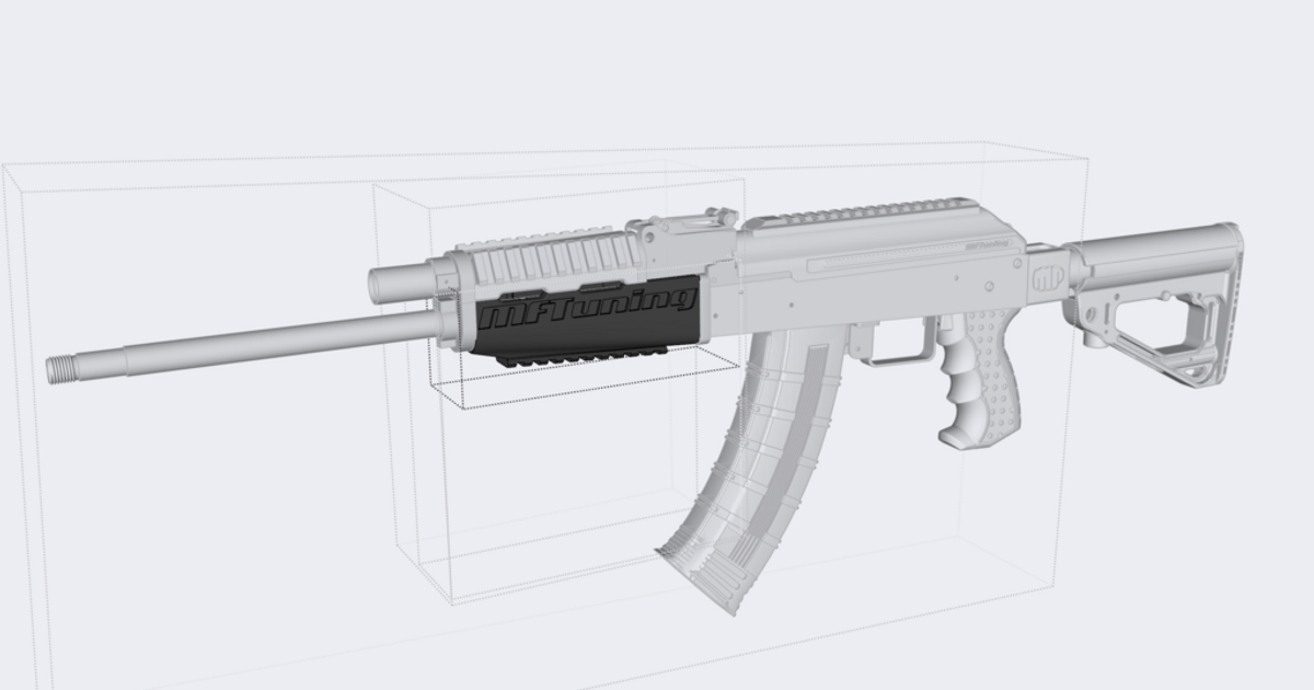 AK lower handguard by MFTuning | Download free STL model | Printables.com