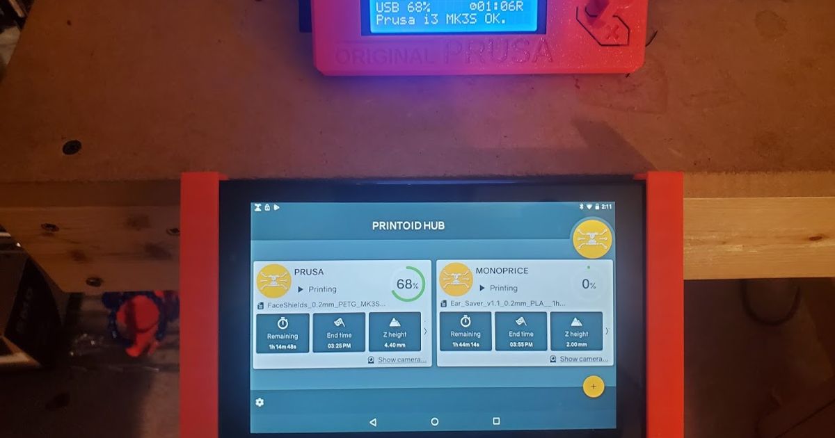 Tablet Mount for Printer Control by Tony Rueb | Download free STL model ...