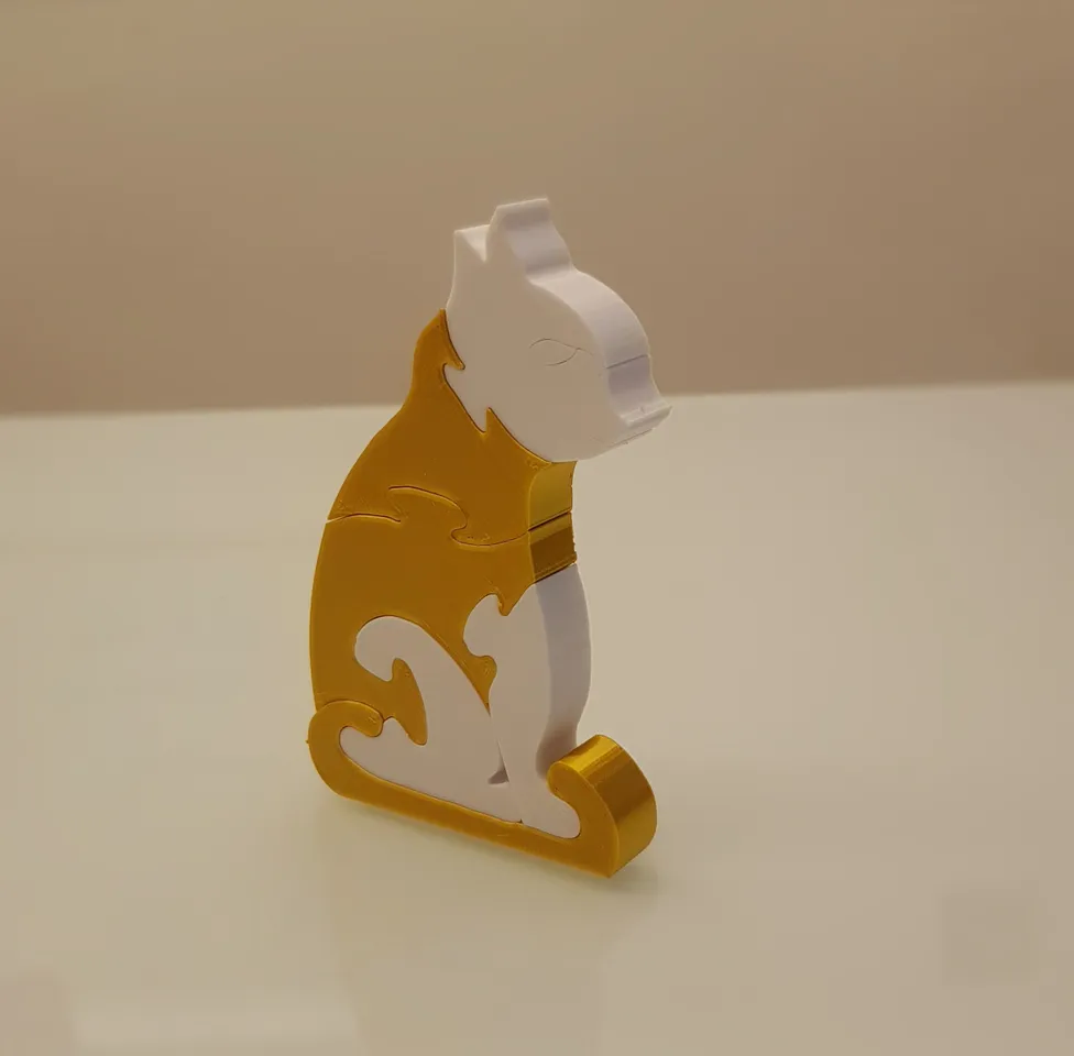 Puzzle Cat by Virtual Design | Download free STL model | Printables.com