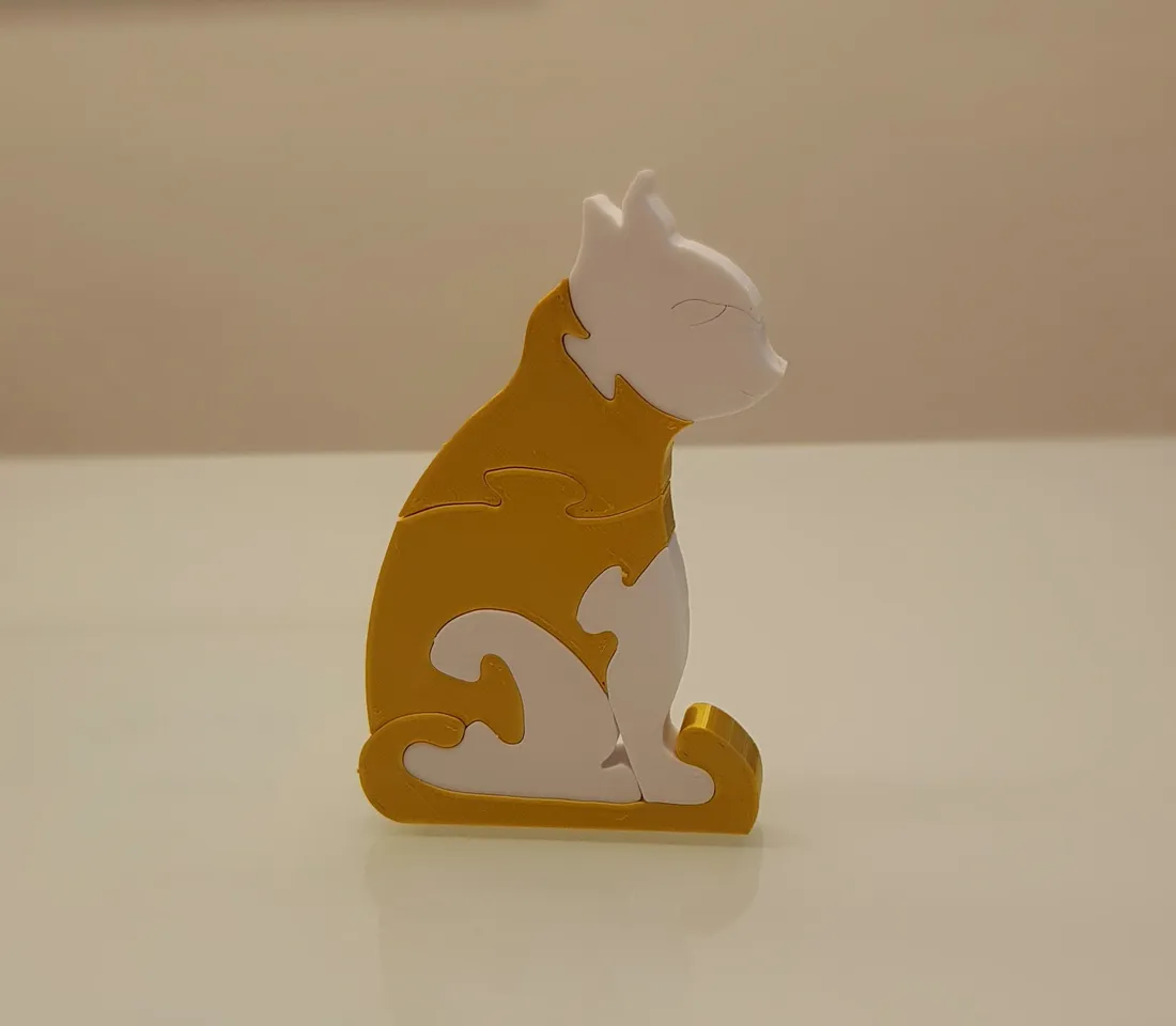 Puzzle Cat by Virtual Design | Download free STL model | Printables.com