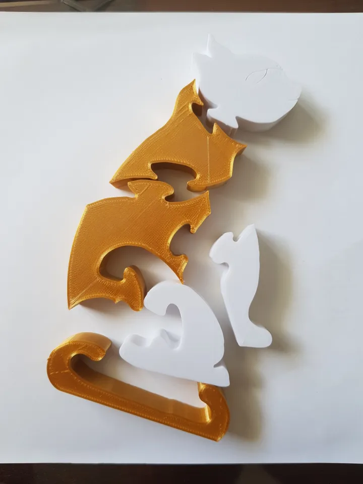 Puzzle Cat by Virtual Design | Download free STL model | Printables.com