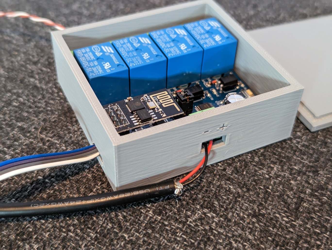 Quad Relay Enclosure by Azega | Download free STL model | Printables.com