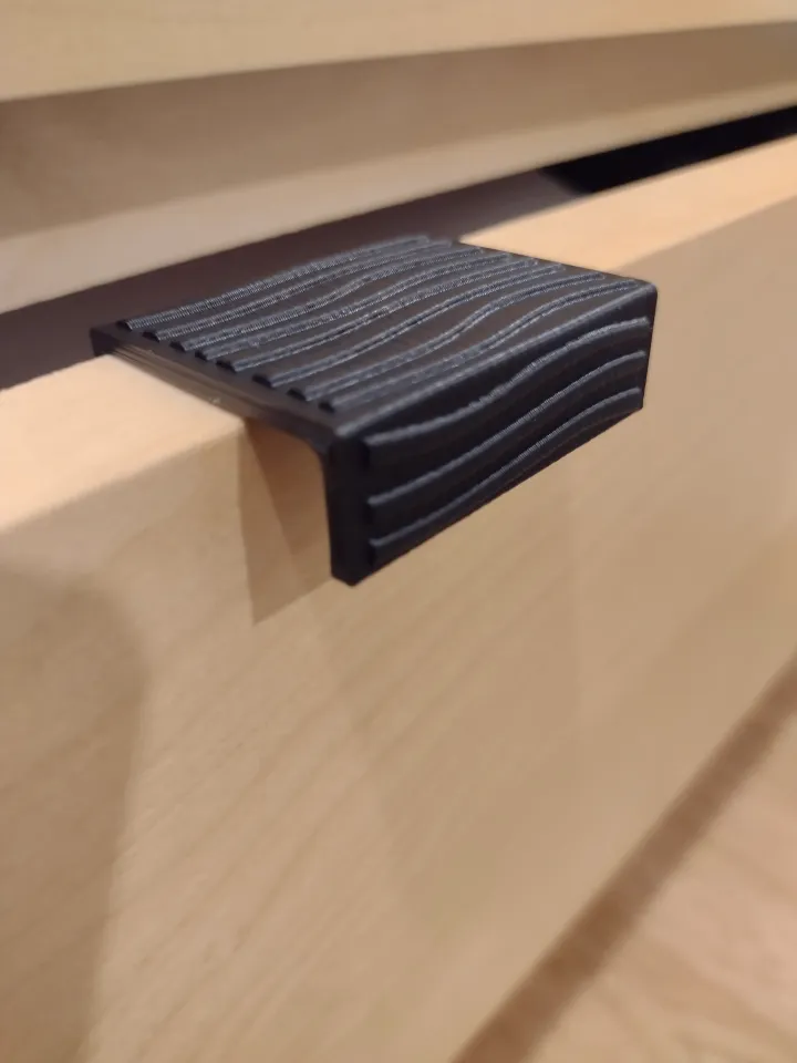 Wave Drawer Pull by southbaygsr | Download free STL model | Printables.com
