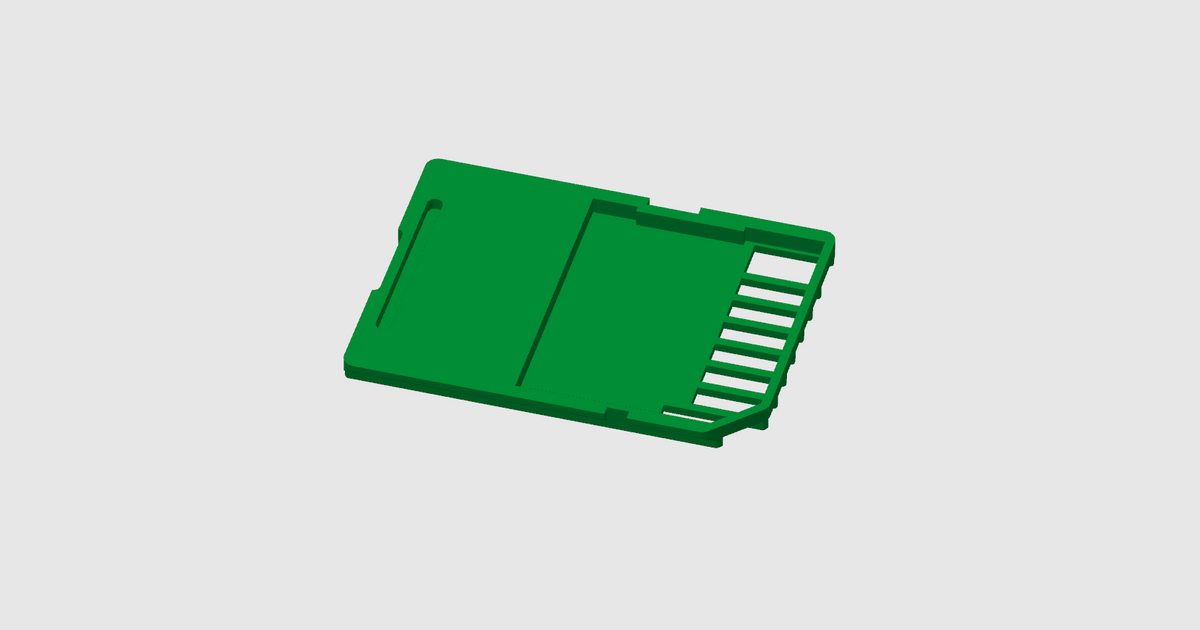 SD Card casing by EviLSeeD | Download free STL model | Printables.com
